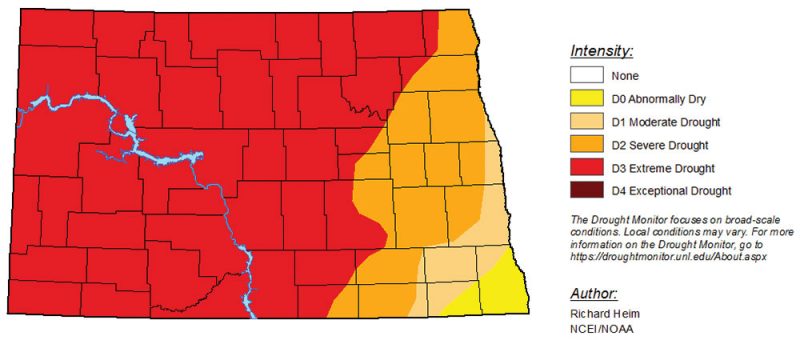 Severe drought designation holds in North Dakota despite recent ...
